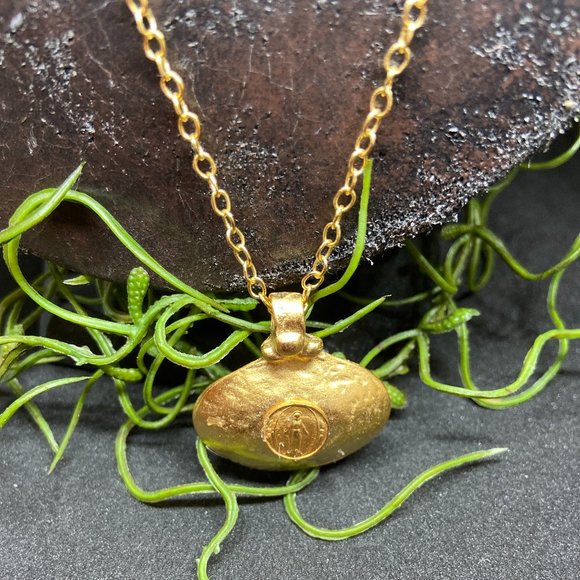 Weisinger Designs | Jewelry | Mother Mary Inspirational Gold Tone ...